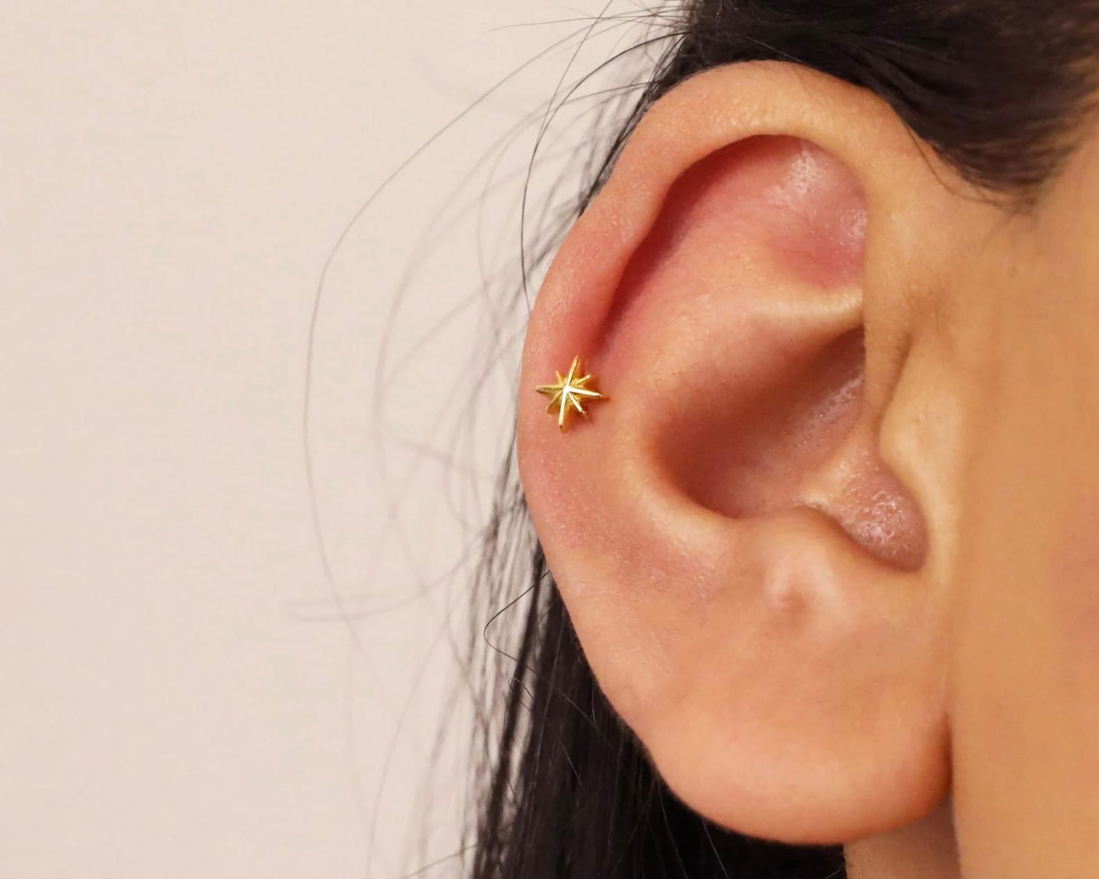 20G/18G Tiny Star Cartilage Threadless Push Pin Earrings - Etsy