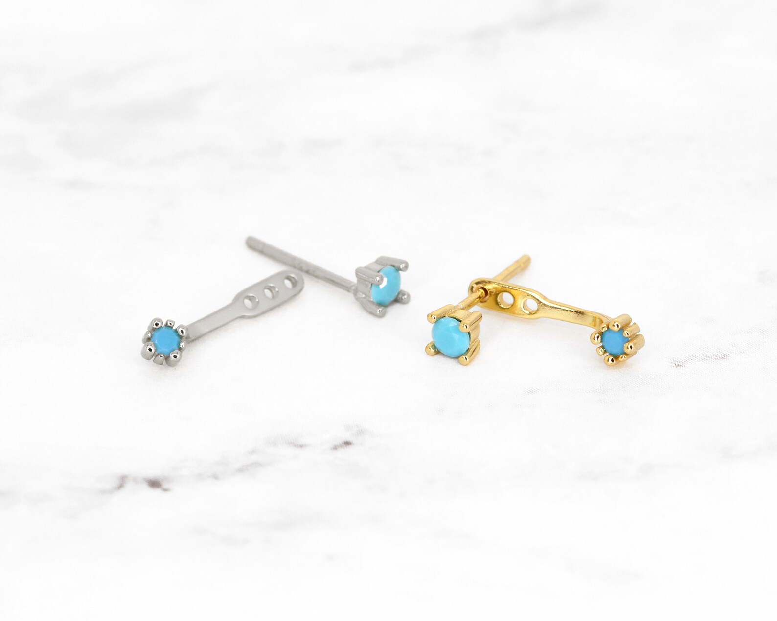 Turquoise Front Back Earring Gift Set • Turquoise Jewelry • Gift Ready ...