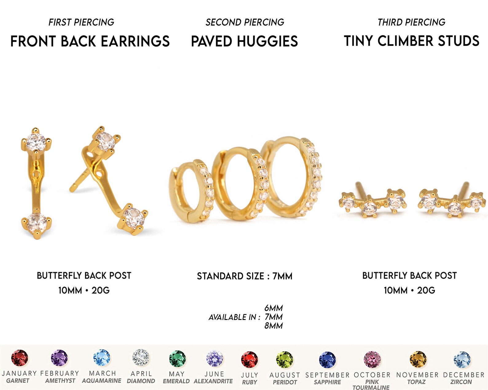 Dainty Everyday Ear Stack Set Gift for Her Bridesmaid Gift - Etsy