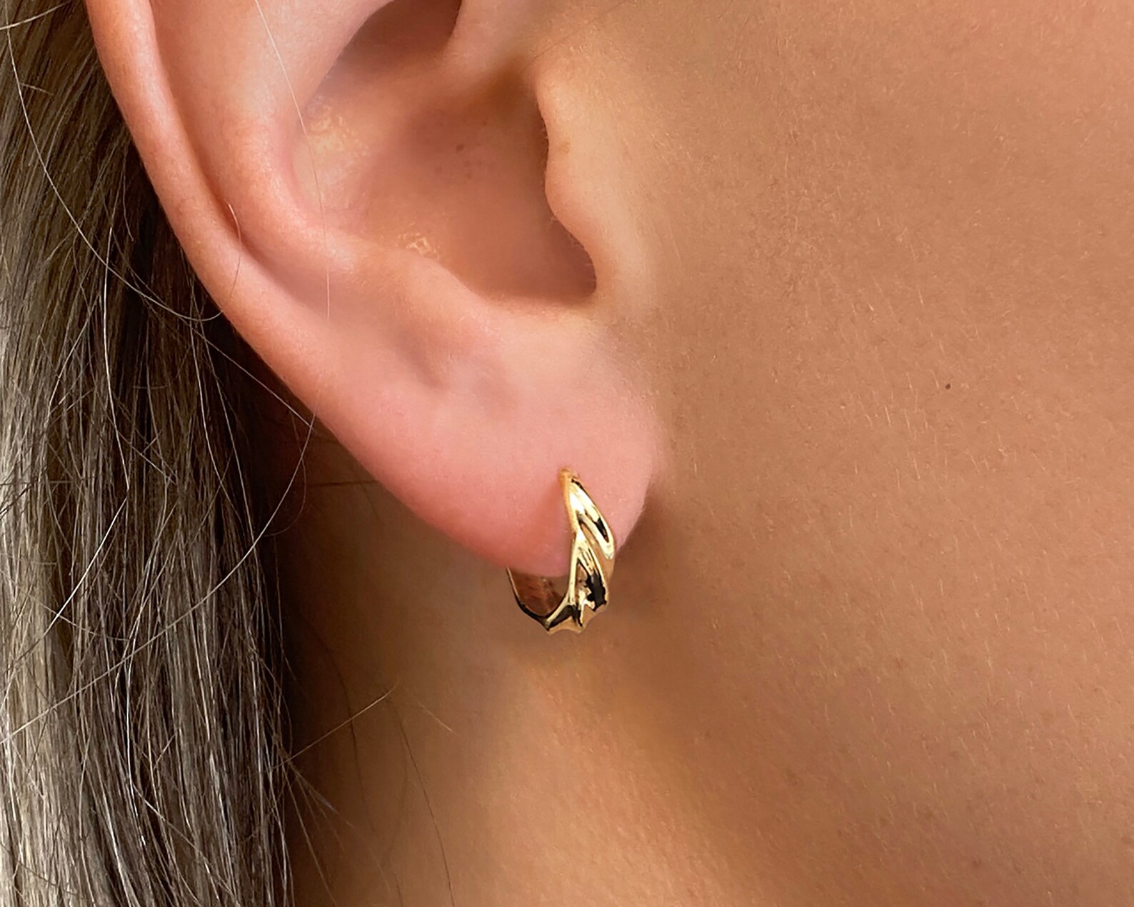 Huggie Hoop Stack Earring Gift Set Huggie Hoop Earrings | Etsy