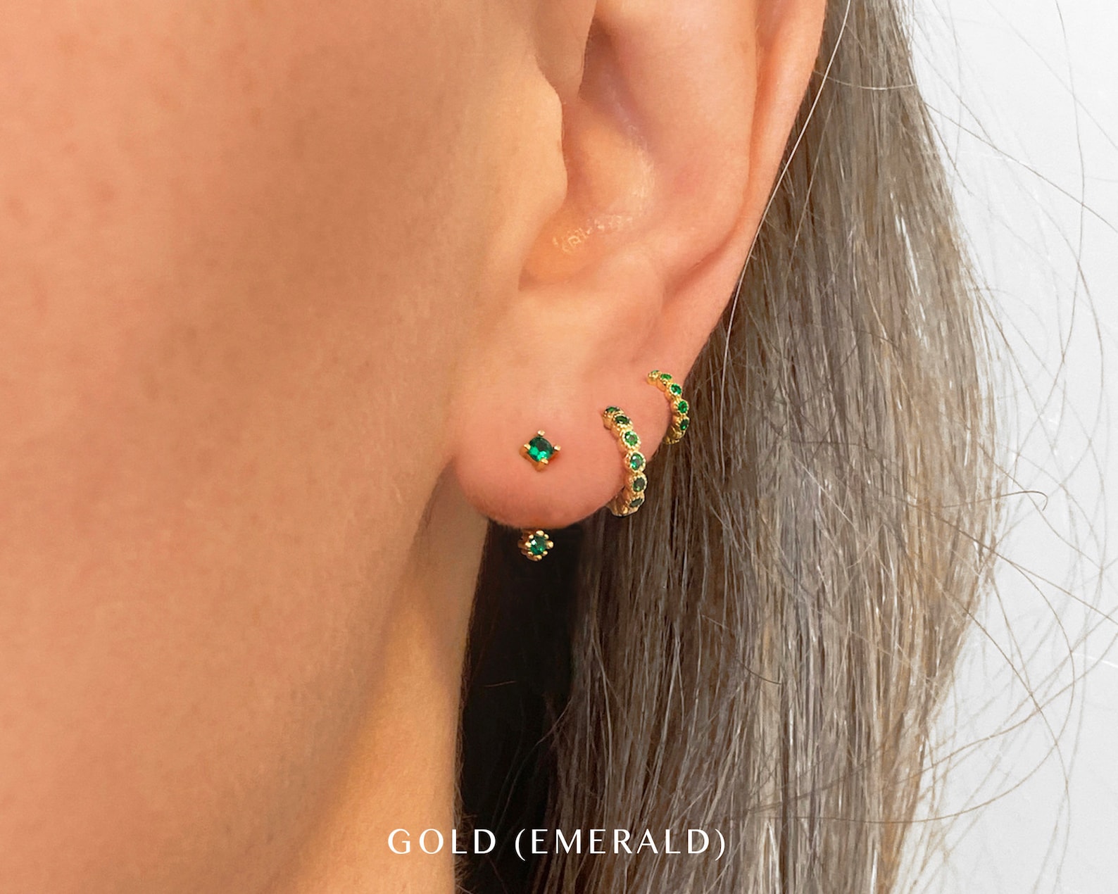 Gold Ear Jacket Front Back Earrings Dainty Ear Jacket | Etsy