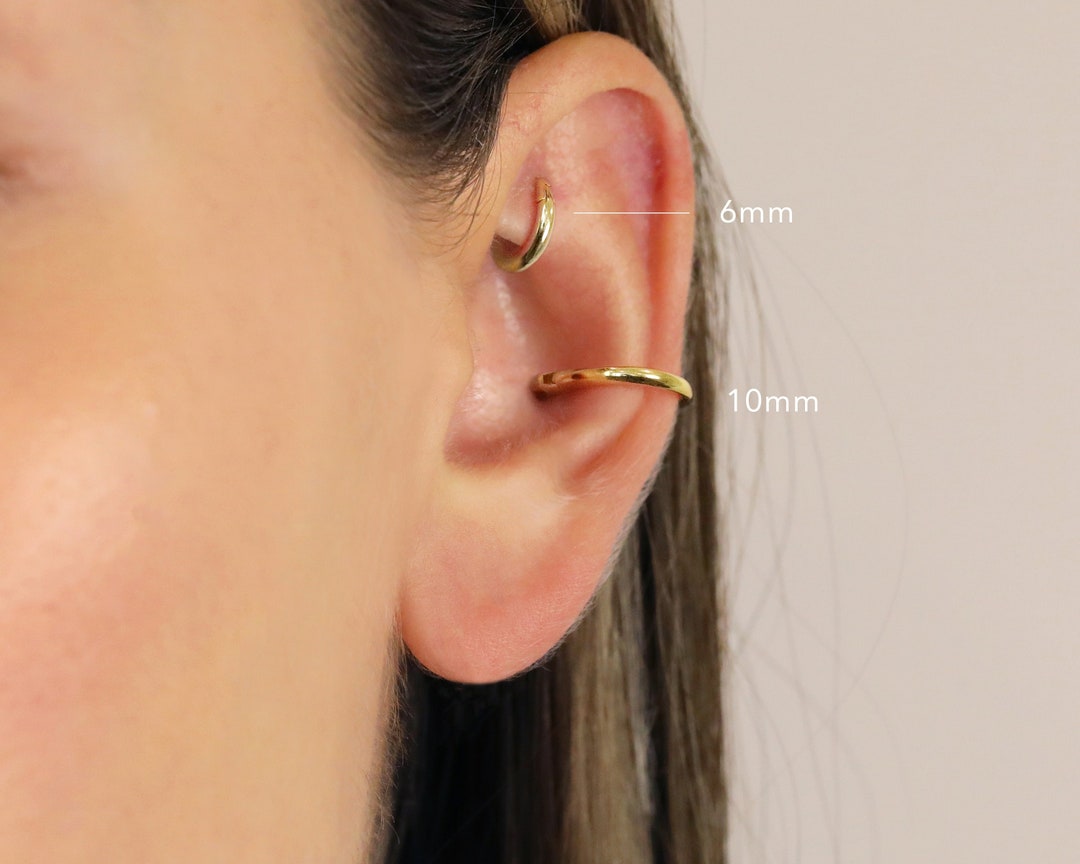 16G/18G/20G Solid Clicker Hoops • CZ Hinged Clicker Hoops • Seamless ...