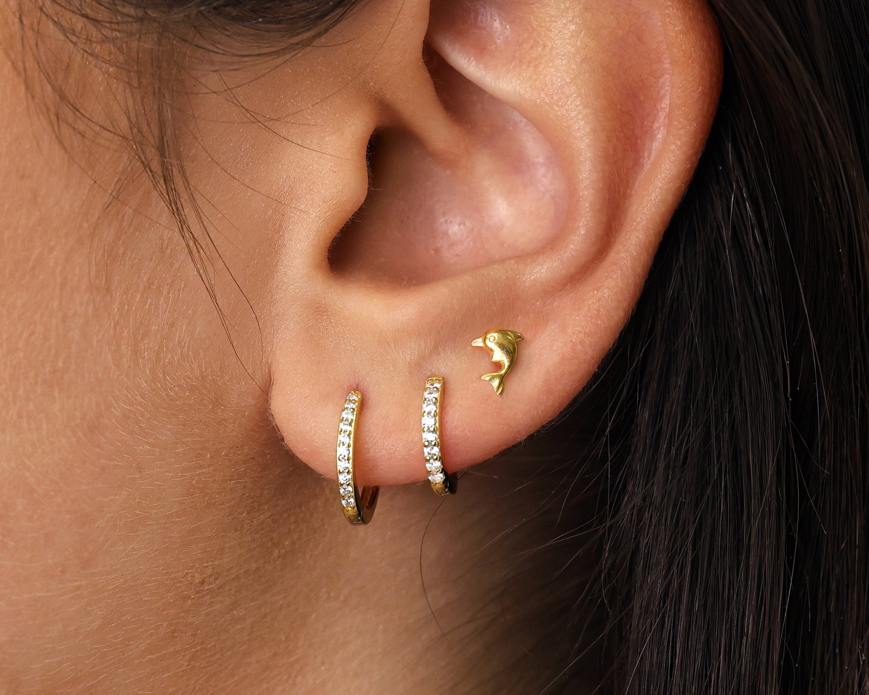 Cute Ear Cartilage Piercing