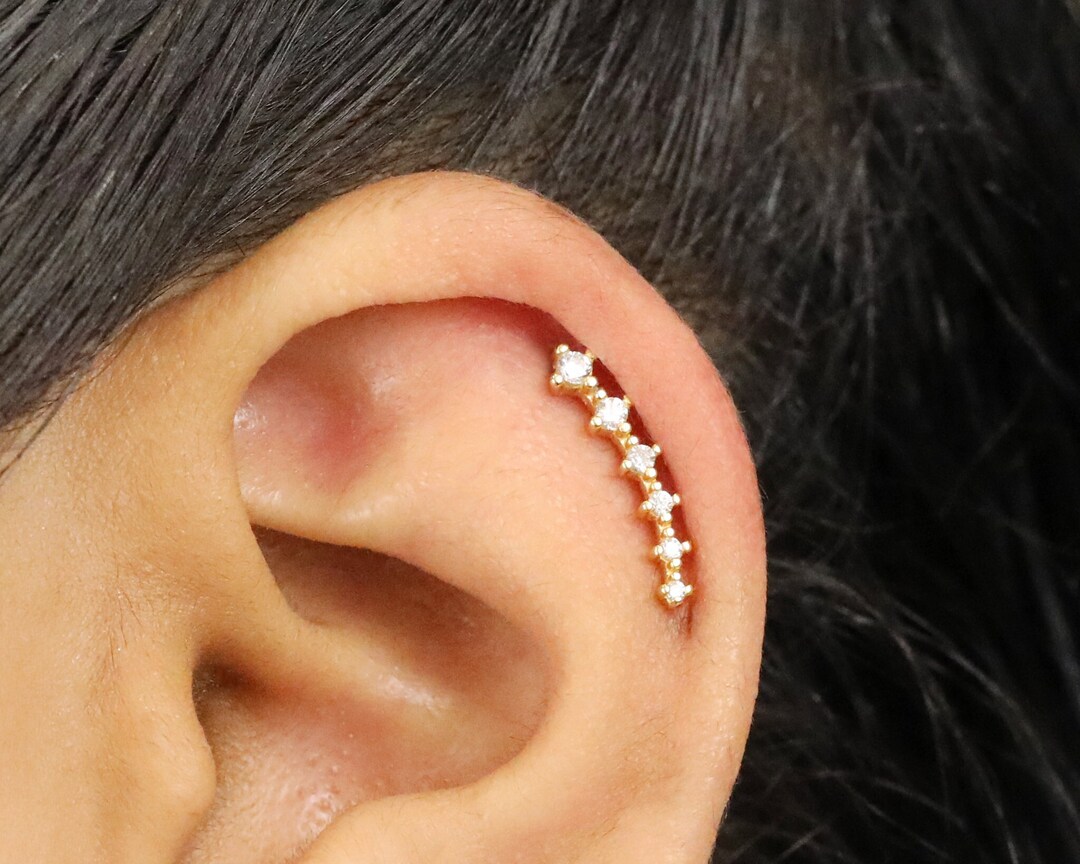 Cartilage Ear Climbers • Ear Climber • Ear Crawler • Minimalist ...