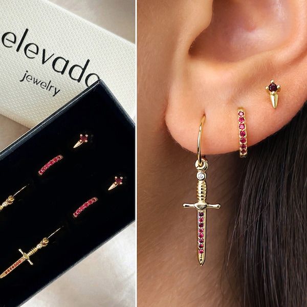 Sword Earrings - Etsy
