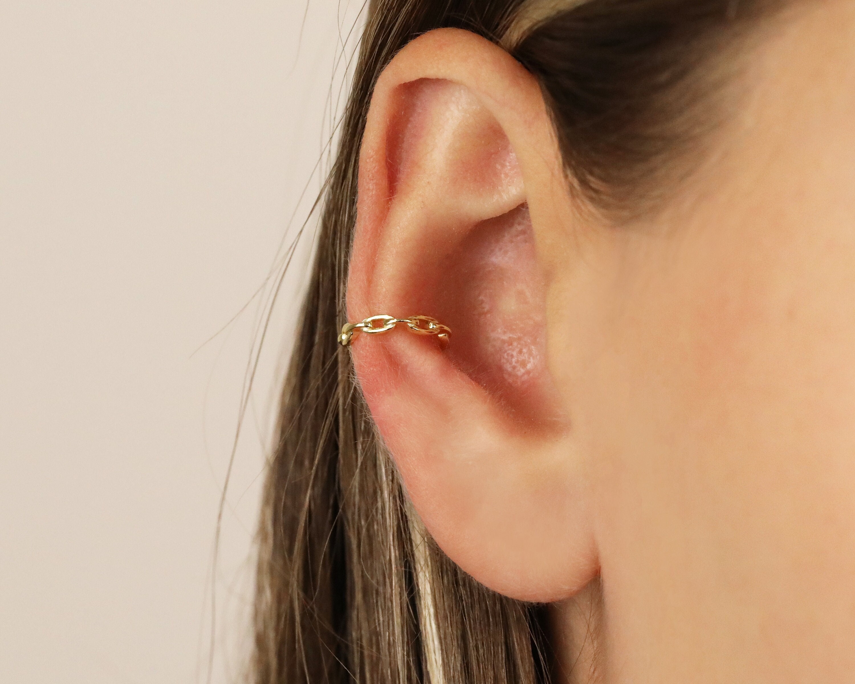 Chain Conch Ear Cuff No Piercing Silver Ear Cuff Conch - Etsy