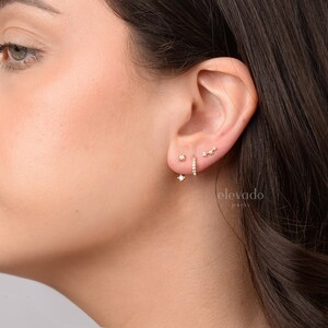 Dainty Everyday Ear Stack Set Gift for Her Bridesmaid Gift - Etsy