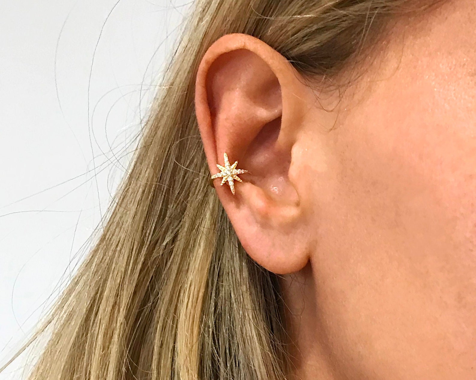 Star Ear Cuff No Piercing Starburst Ear Cuff Starburst - Etsy