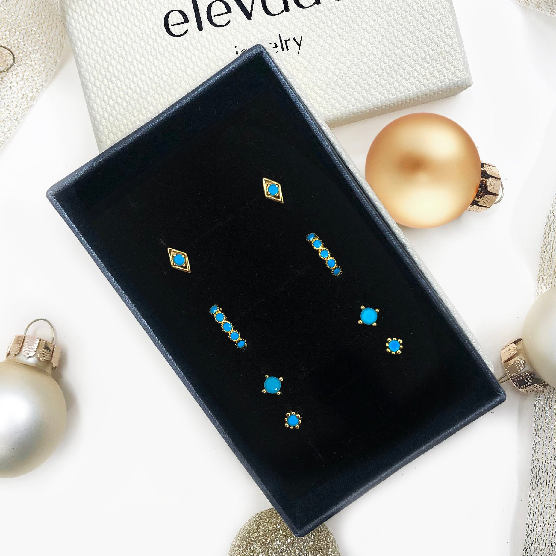 Turquoise Earring Gift Set Turquoise Jewelry Christmas - Etsy