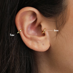 16G/18G/20G Solid Clicker Hoops • CZ Hinged Clicker Hoops • Seamless ...