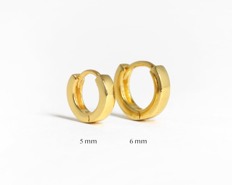 18G Simple Cartilage Hoop Earrings tragus earrings tiny | Etsy