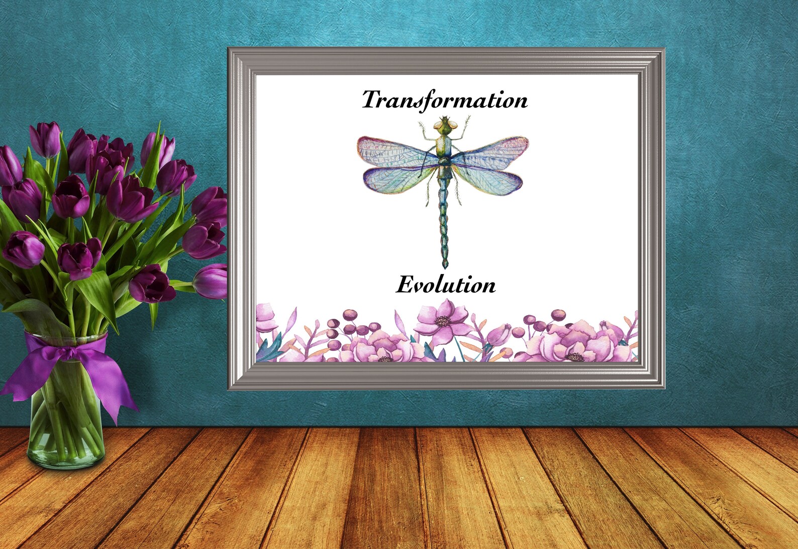 Dragonfly Totem Printable Wall Art Transformation Evolution 8 X 10 ...