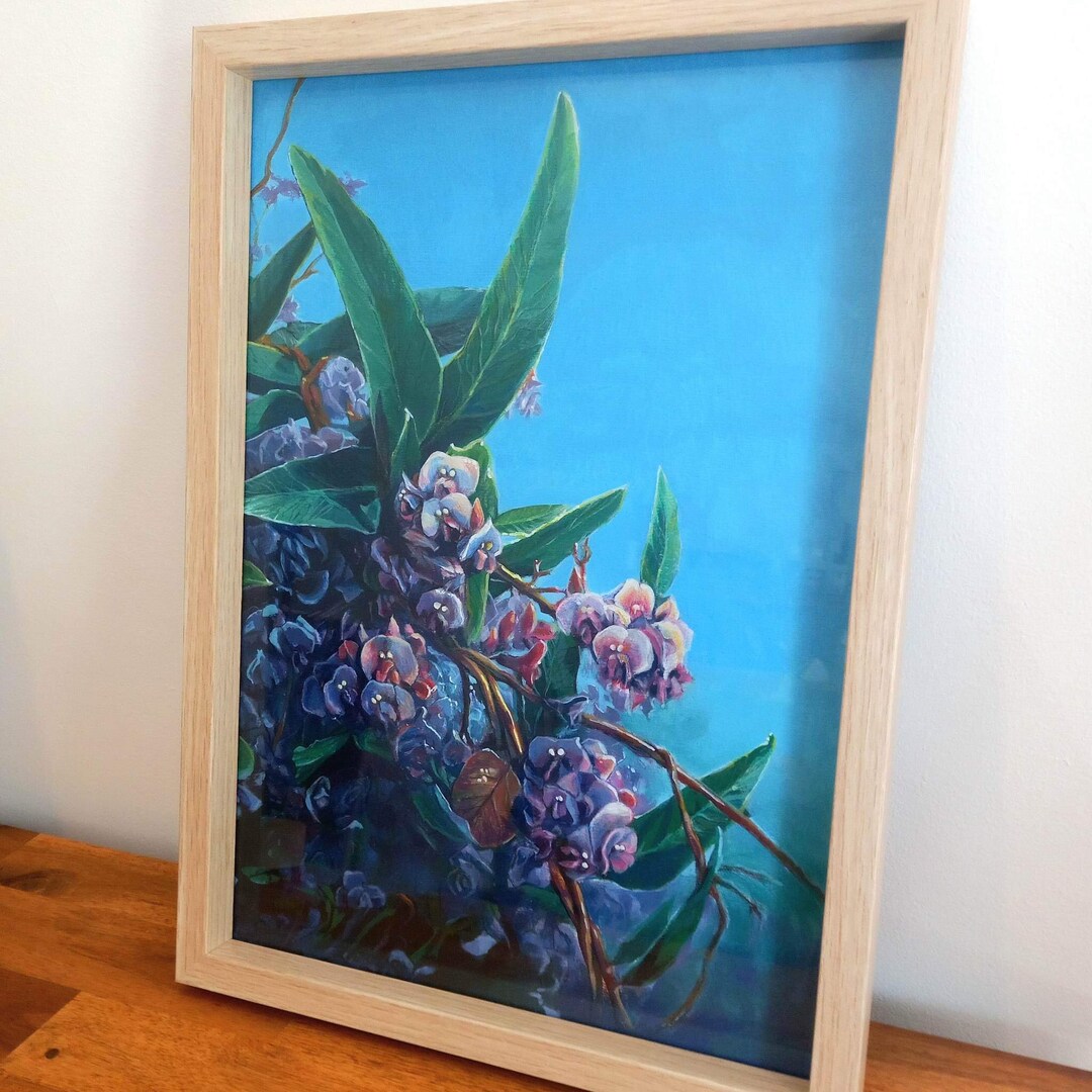 The Happy Wanderer - Original Painting, Australian Native Lilac ...