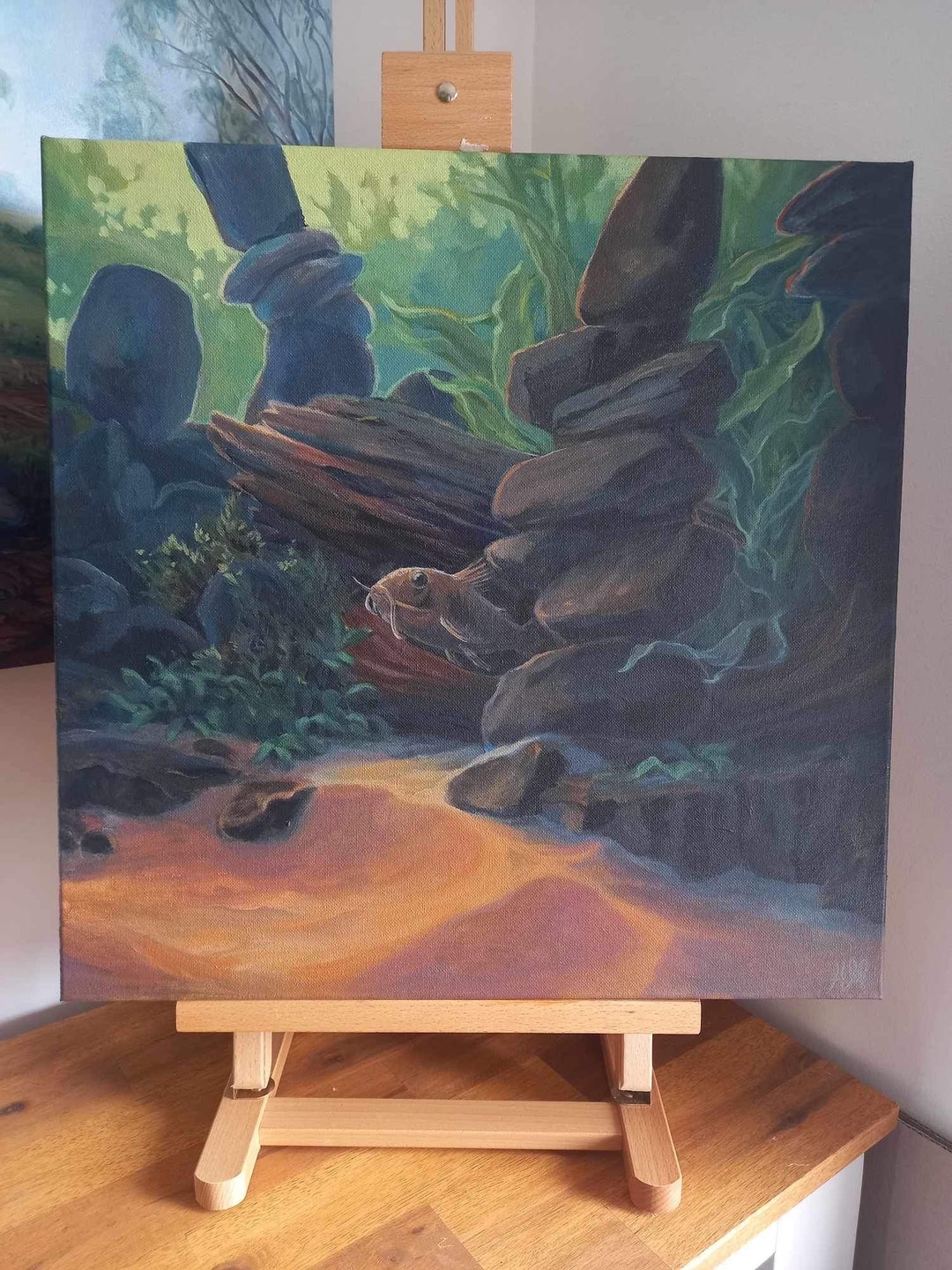 Catfish Painting, Cory Catfish, Corydoras, Aquarium Decor, Canvas ...