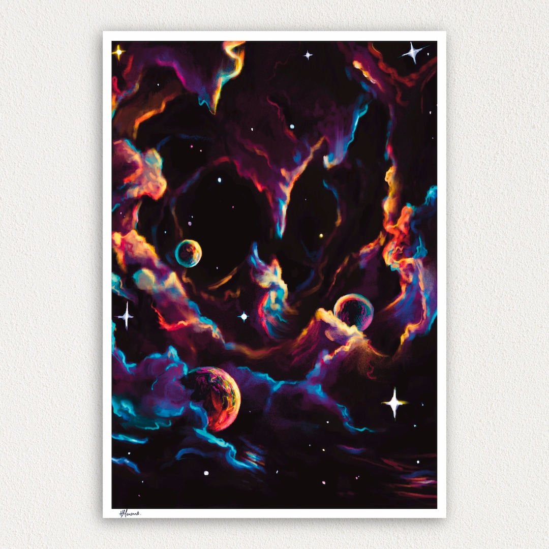 Pockets of Life: Limited Edition A3 Scifi Fantasy Art Prints, Nebula ...