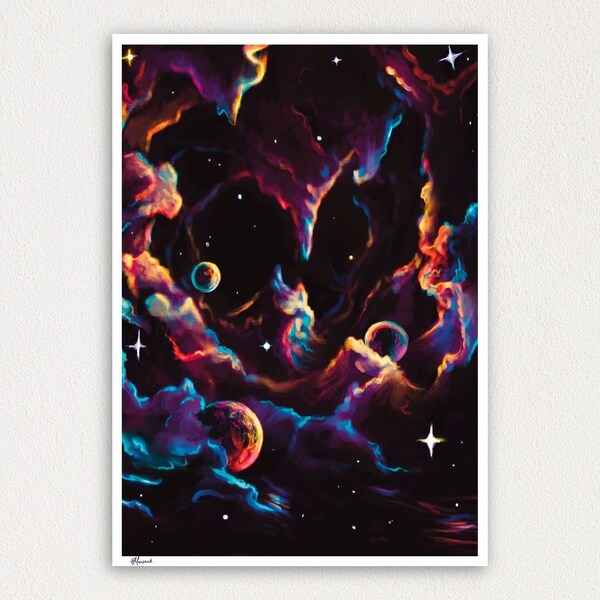 Galaxy Print - Etsy Australia