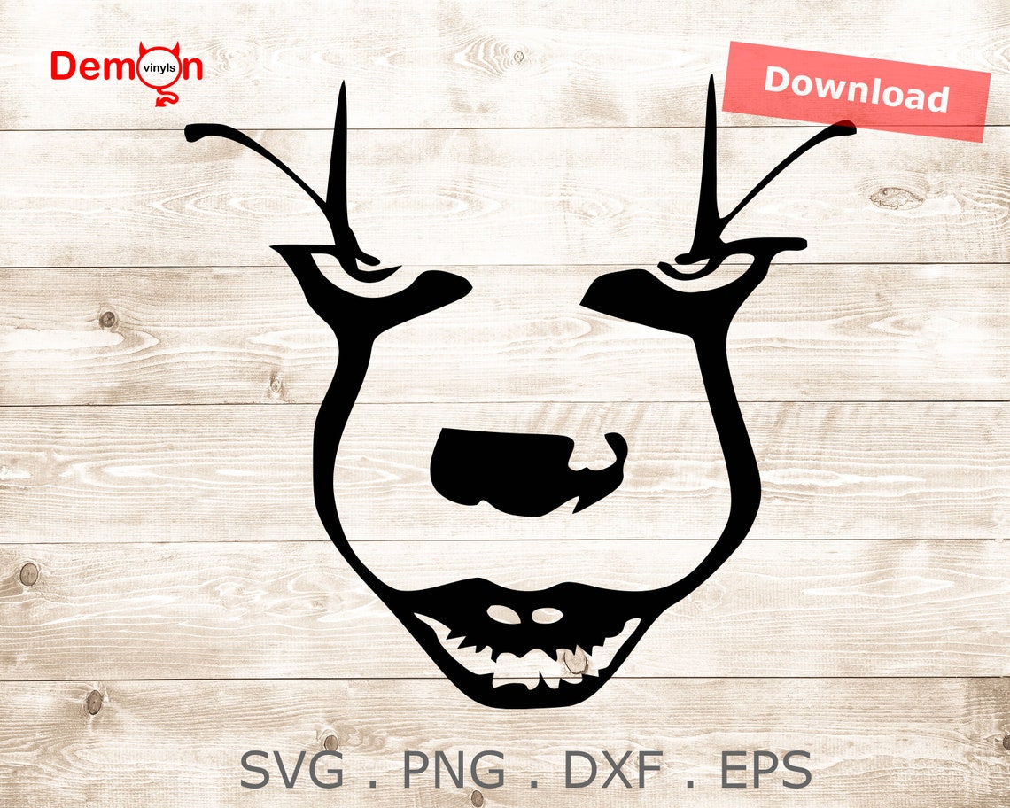 Scary Clown Pennywise Cut File For Silhouette Cricut Cameo | Etsy
