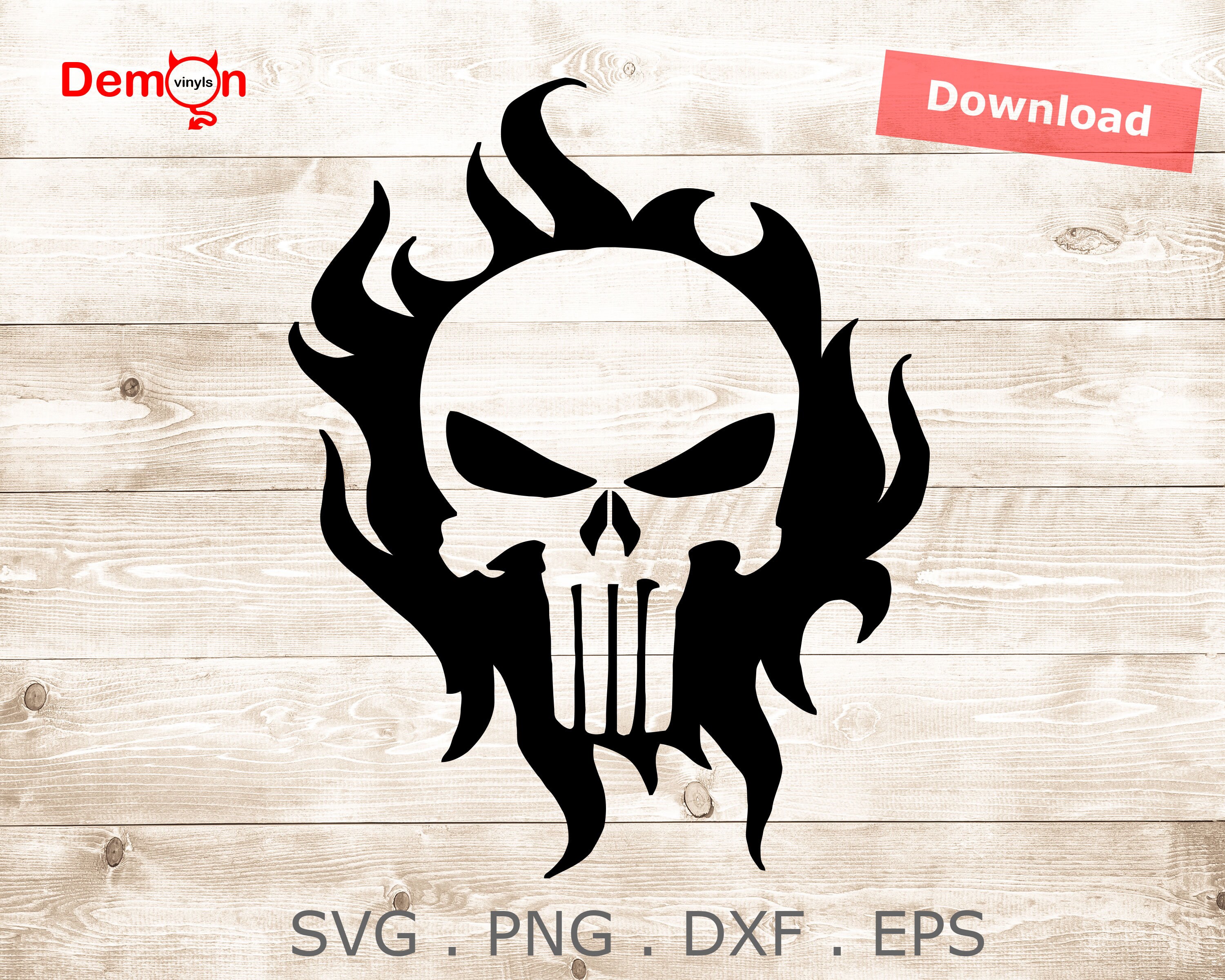 svg Punisher skull Logo cutting File Punisher skull Logo Png eps dxf ...