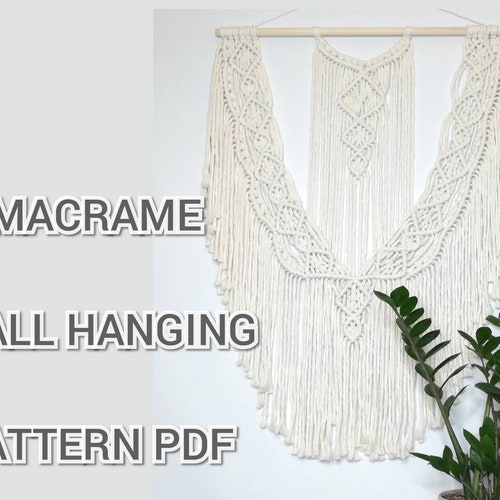 Macrame Lace BEGINNER Pattern Tutorial PDF Pattern Step by | Etsy