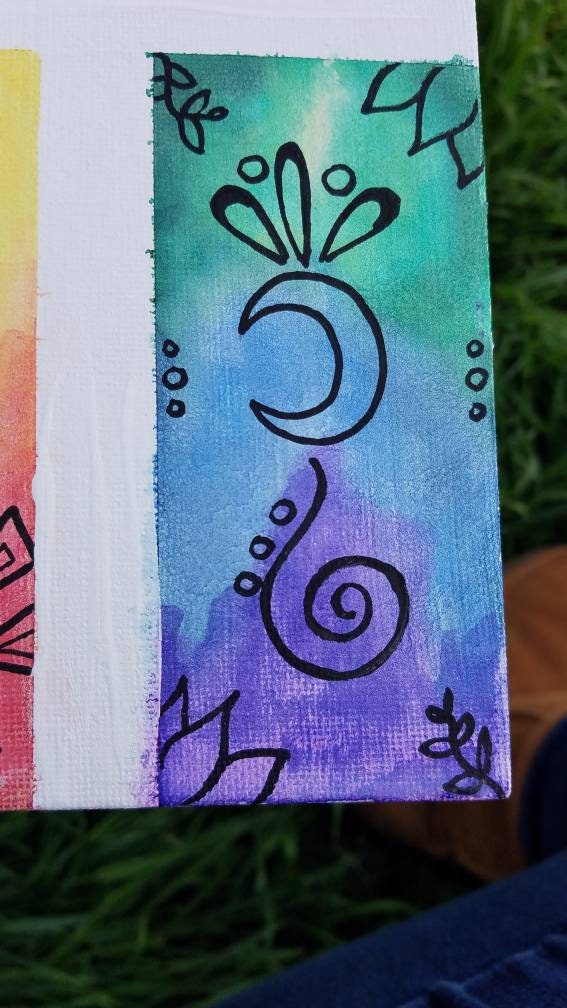 Phases of Life, Acrylic Canvas Painting, Unique Home Decor, Canvas ...