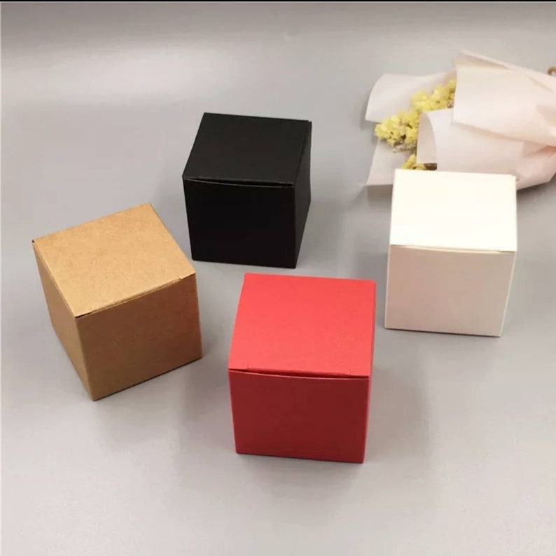 25pcs 7x7x7 Cm Sweet Boxes, for Weddings Gusts, Children Birthday ...