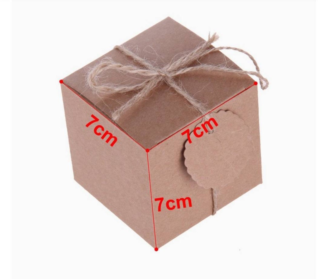 25pcs 7x7x7 Cm Sweet Boxes, for Weddings Gusts, Children Birthday ...