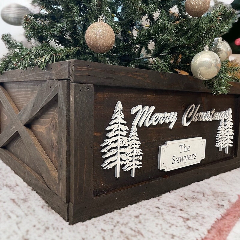 Christmas Tree Box - Etsy