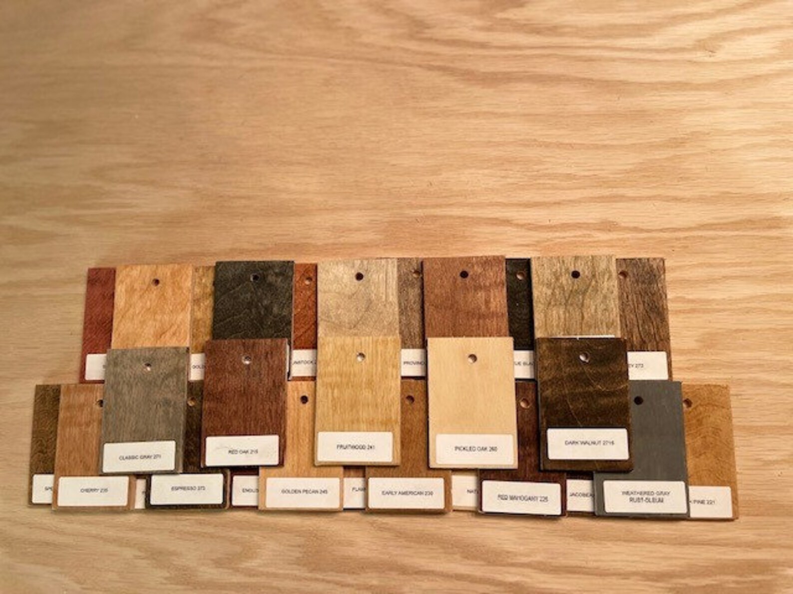 STAIN SAMPLES Real Wood Stain Swatches - Etsy