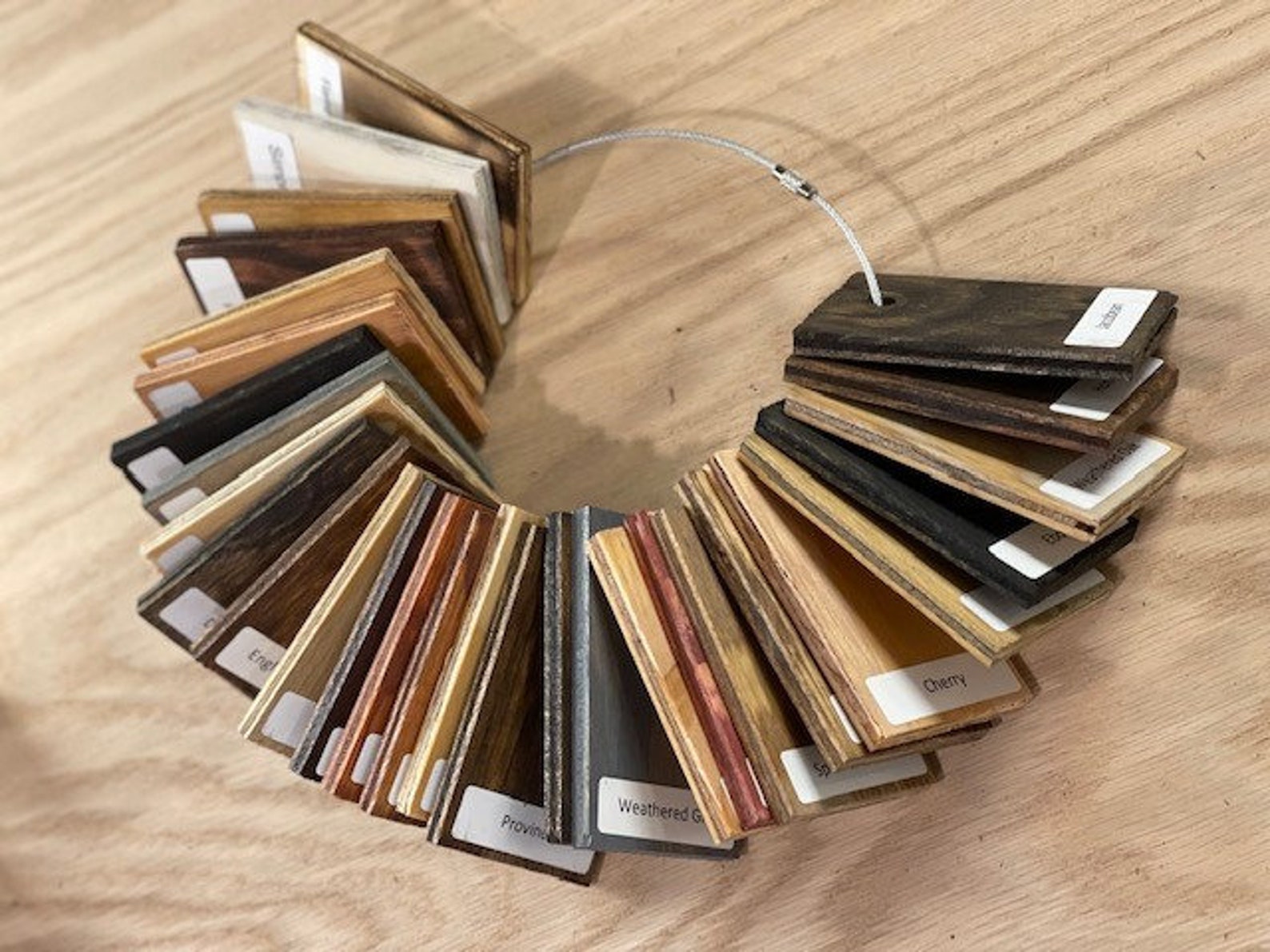 STAIN SAMPLES Real Wood Stain Swatches - Etsy UK