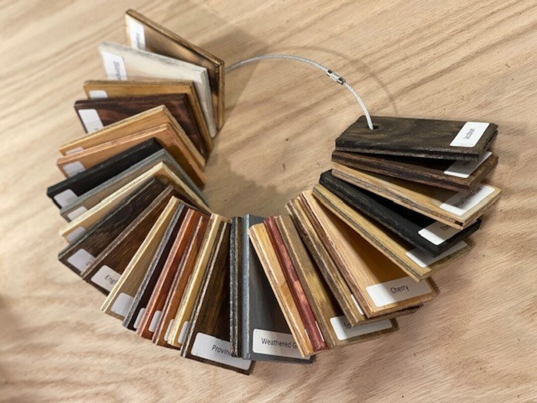 Real Wood Stain Sample Set for Contractors or Home Designers - Etsy
