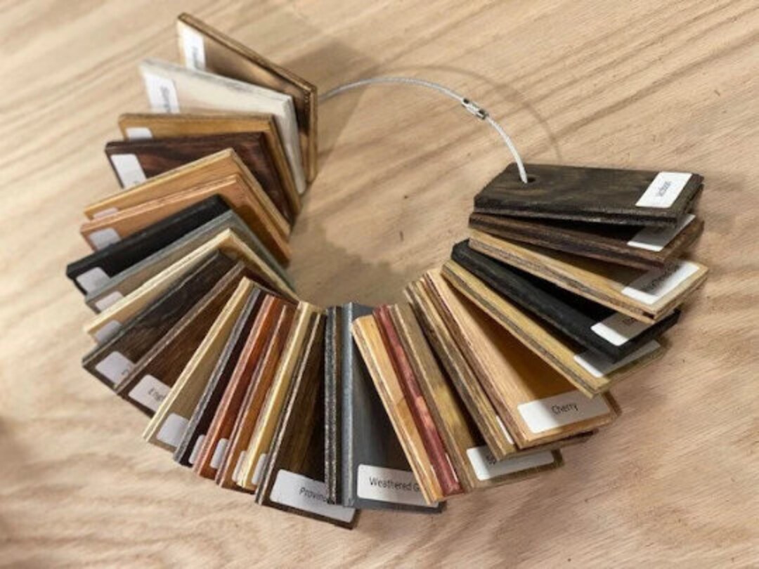 STAIN SAMPLES Real Wood Stain Swatches DIY Stain Sample Set - Etsy