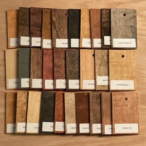 Real Wood Stain Sample Set for Contractors or Home Designers - Etsy