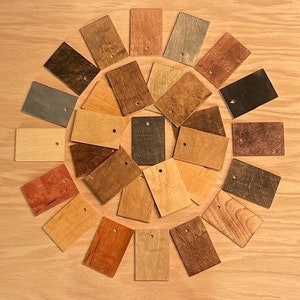 Real Wood Stain Sample Set for Contractors or Home Designers - Etsy
