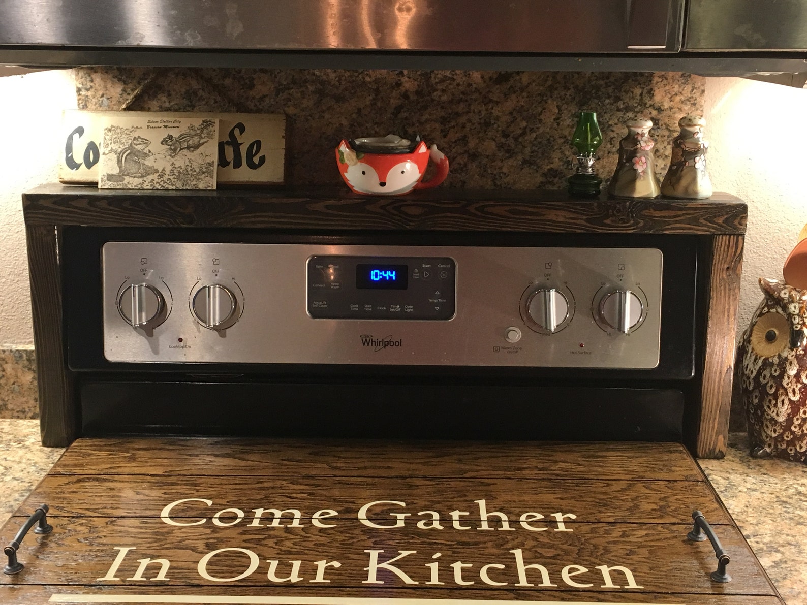Rustic Farmhouse Spice Rack Shelf Over the Stove Shelf - Etsy
