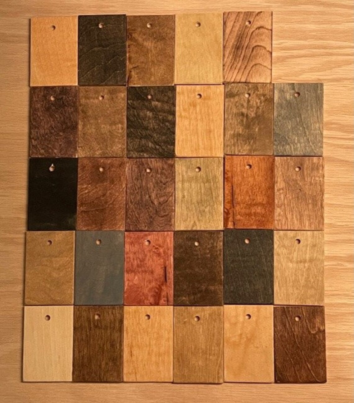 STAIN SAMPLES Real Wood Stain Swatches - Etsy