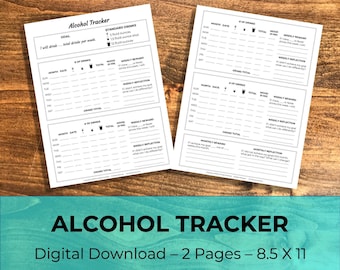 Printable Alcohol Tracker - Etsy