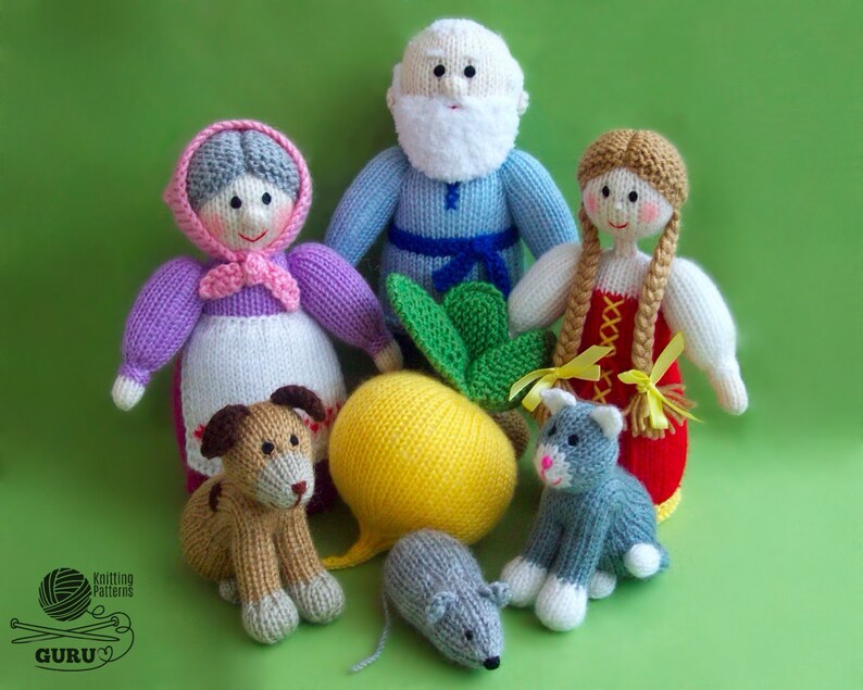 K056 Knitting Pattern Turnip Fairy Tale Set of Toys: Cat - Etsy UK