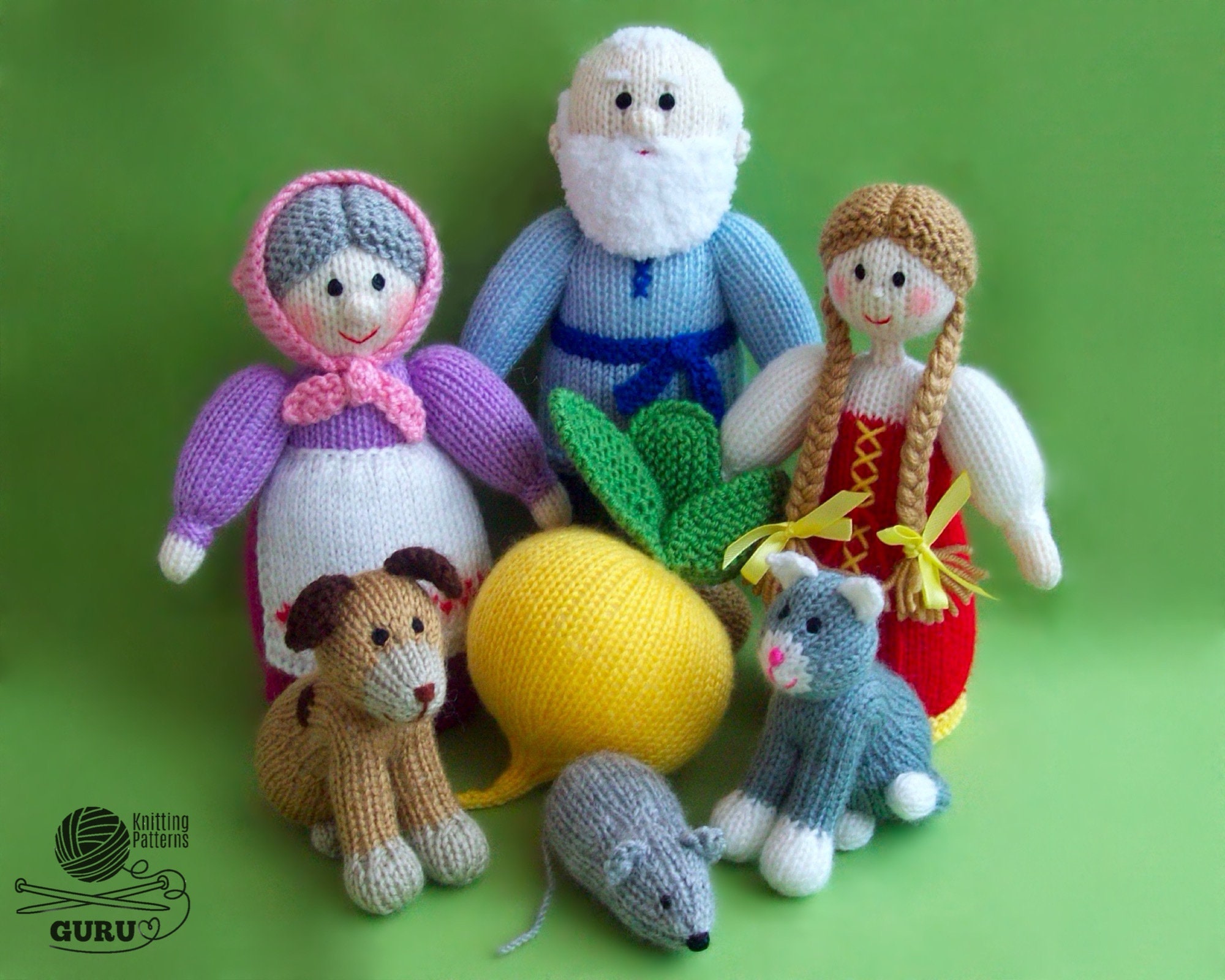 K056 Knitting Pattern Turnip Fairy Tale Set of Toys: Cat - Etsy UK