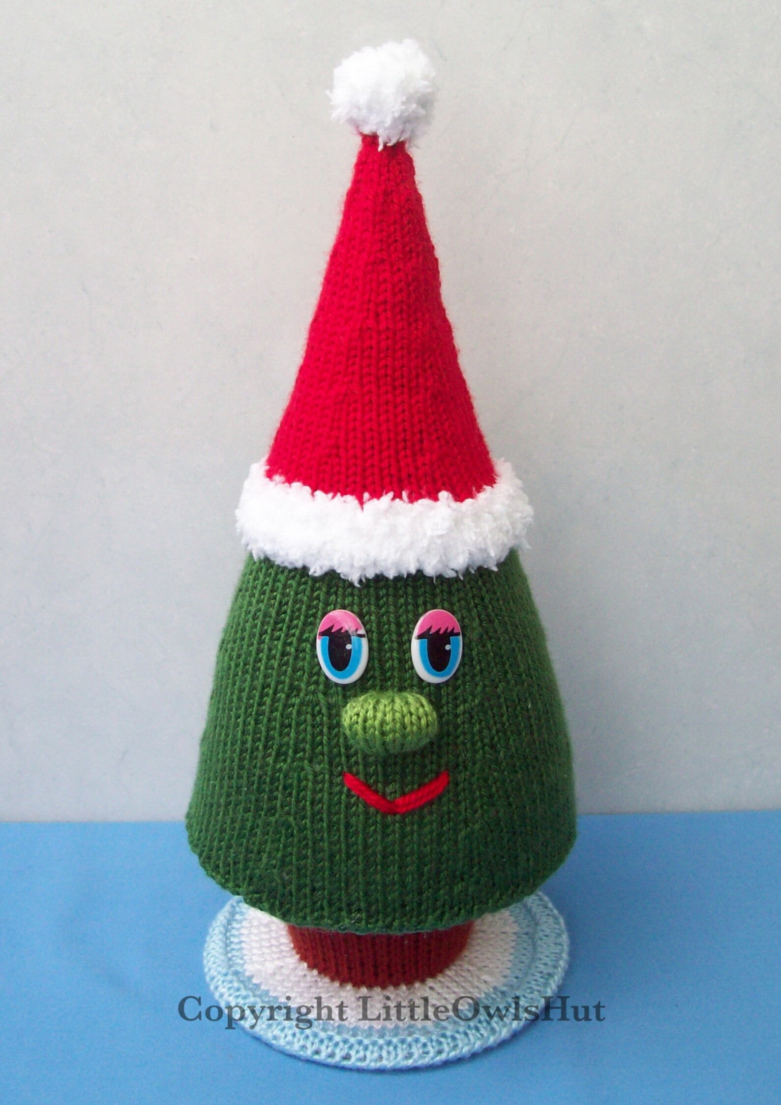 K011 Knitting (branches Are Crochet) Pattern - Christmas Tree New Year ...