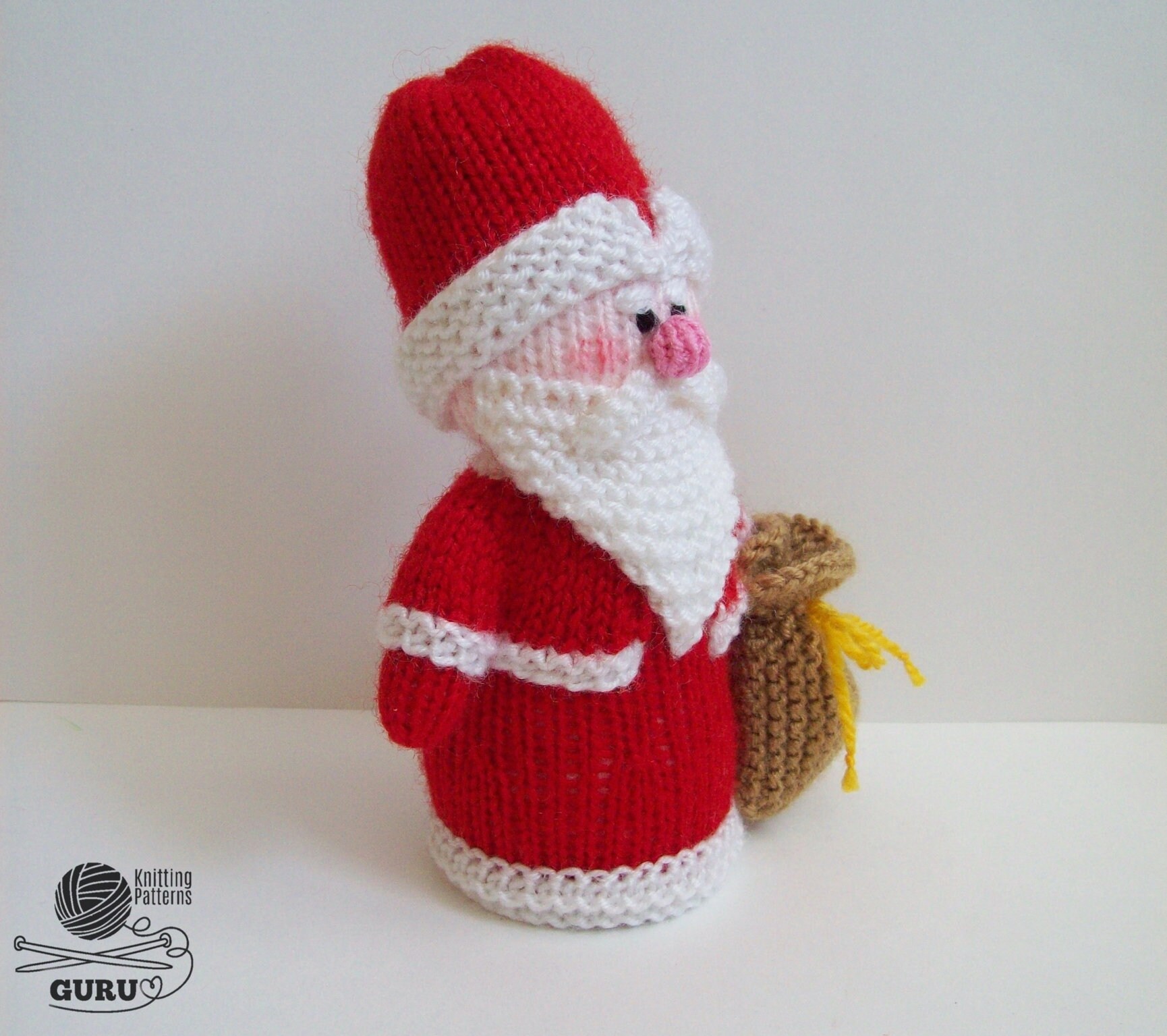 K028 Knitting Pattern - Small Santa Claus or Father Frost Christmas ...