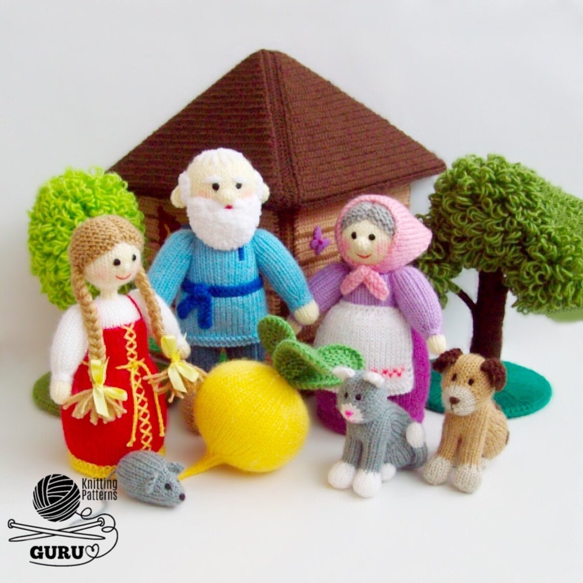 K056 Knitting Pattern Turnip Fairy Tale Set of Toys: Cat - Etsy UK