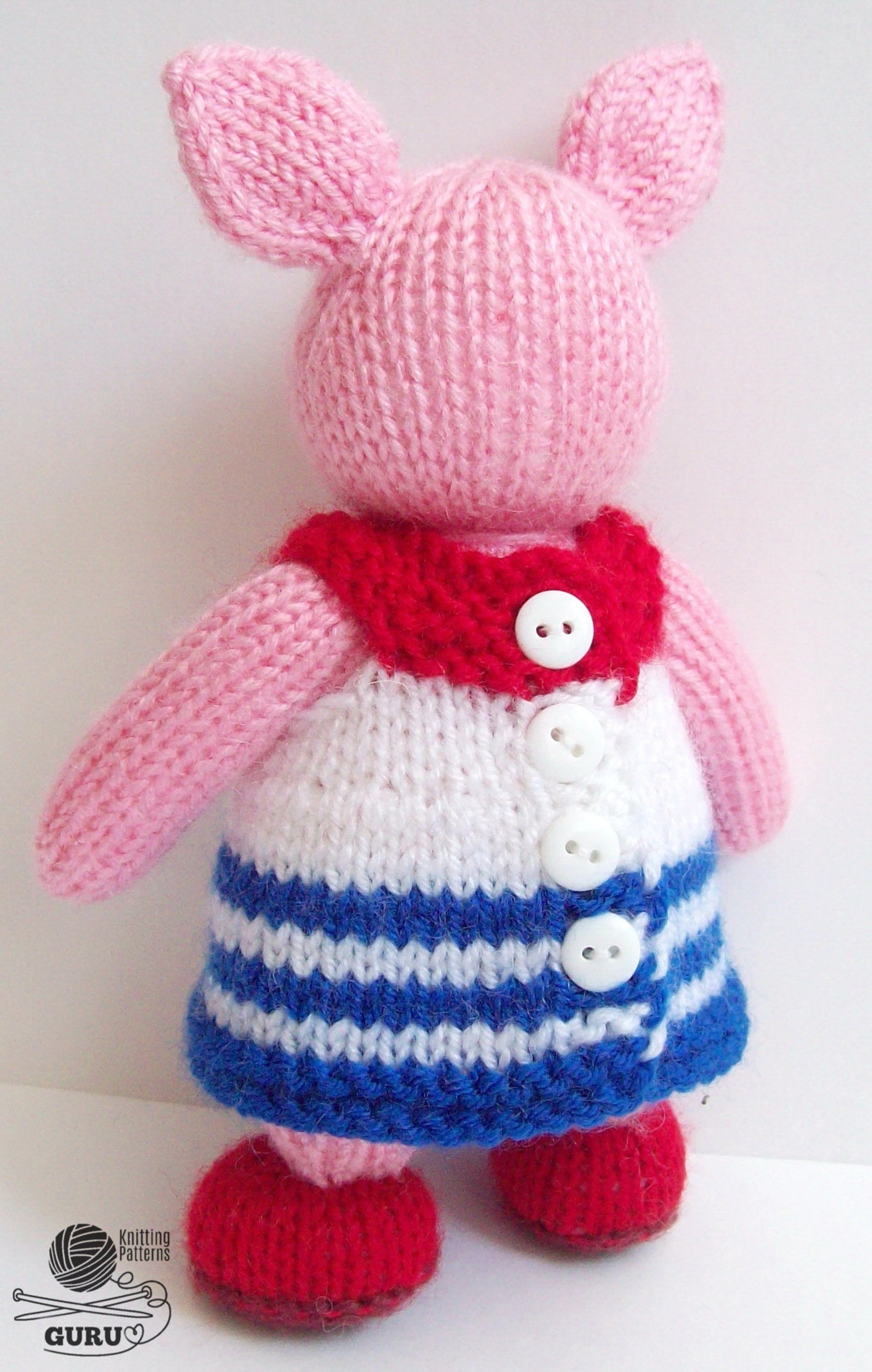 K020 Knitting Pattern - Friendly Pigs soft toys - Amigurumi - by ...