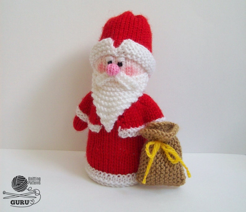 K028 Knitting Pattern - Small Santa Claus or Father Frost Christmas ...