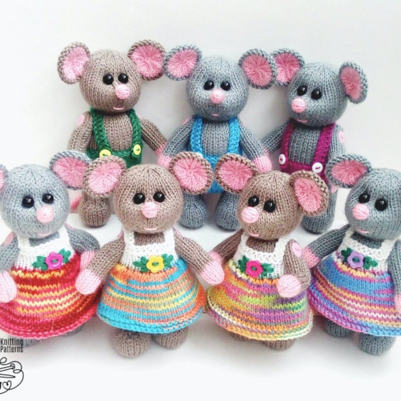 Knitted Rat Toy Pattern - Etsy