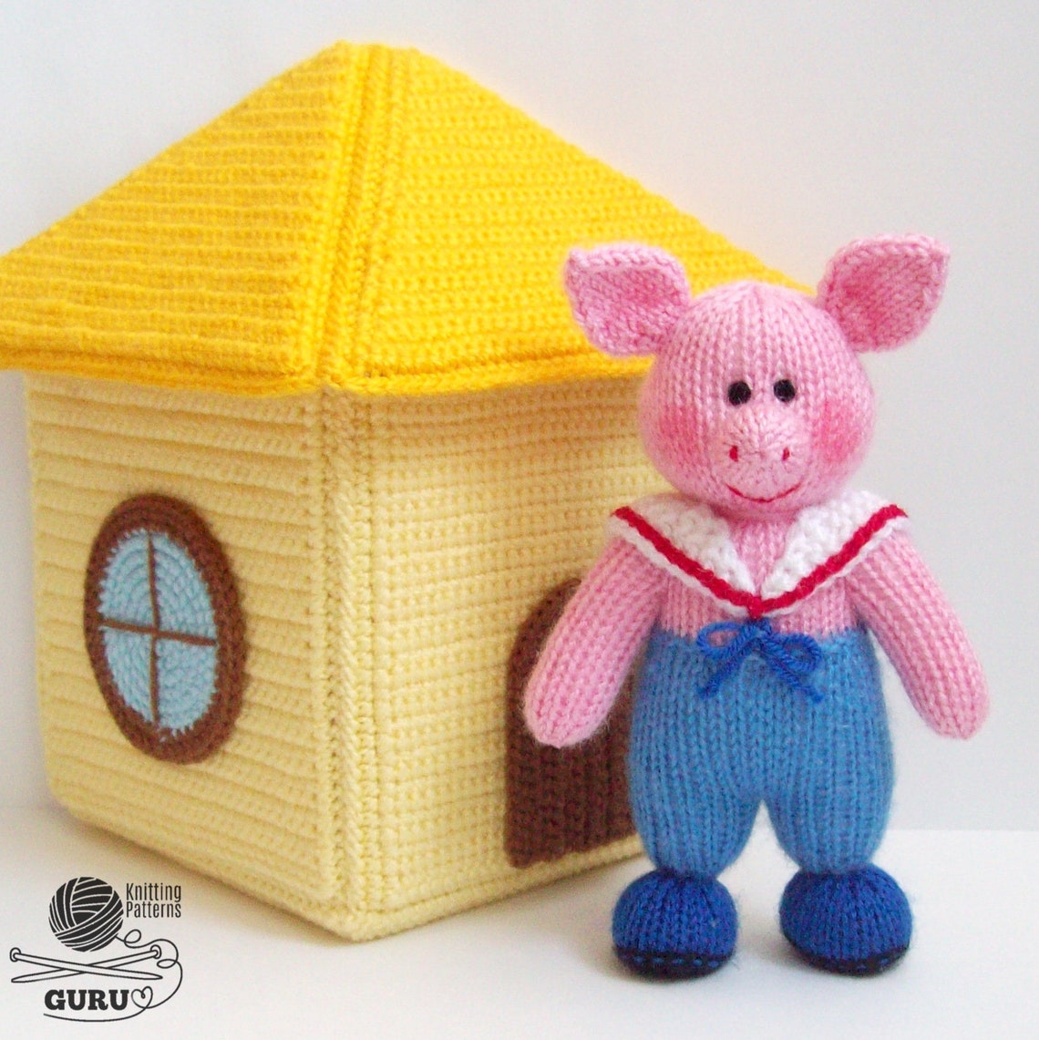 C046 CROCHET Pattern - Houses Stage Set for a Crochet Fairy Tale the ...