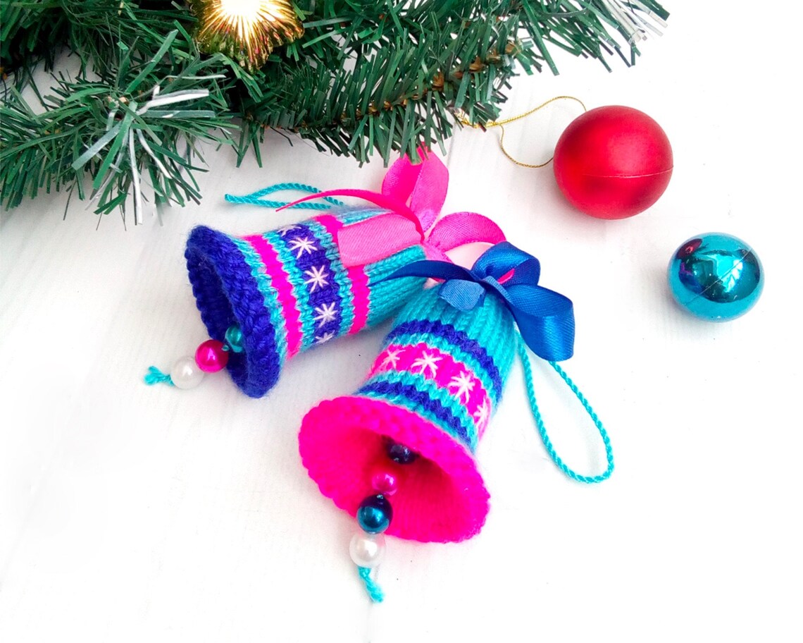 K007 Knitting Pattern Bells Decor New Year Christmas Pattern - Etsy UK