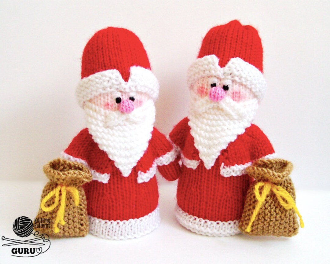 K028 Knitting Pattern - Small Santa Claus or Father Frost Christmas ...