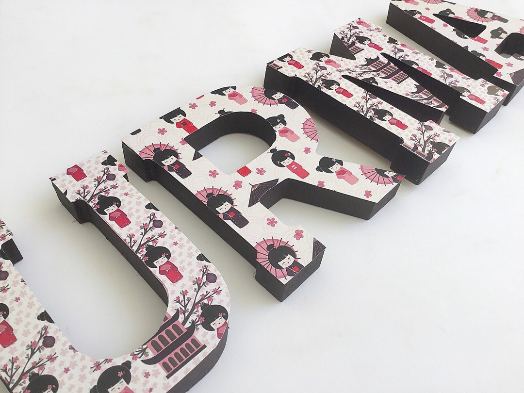 Little Girl Room Decor, Girl Nursery Decor, Kawaii Decorative Wood ...