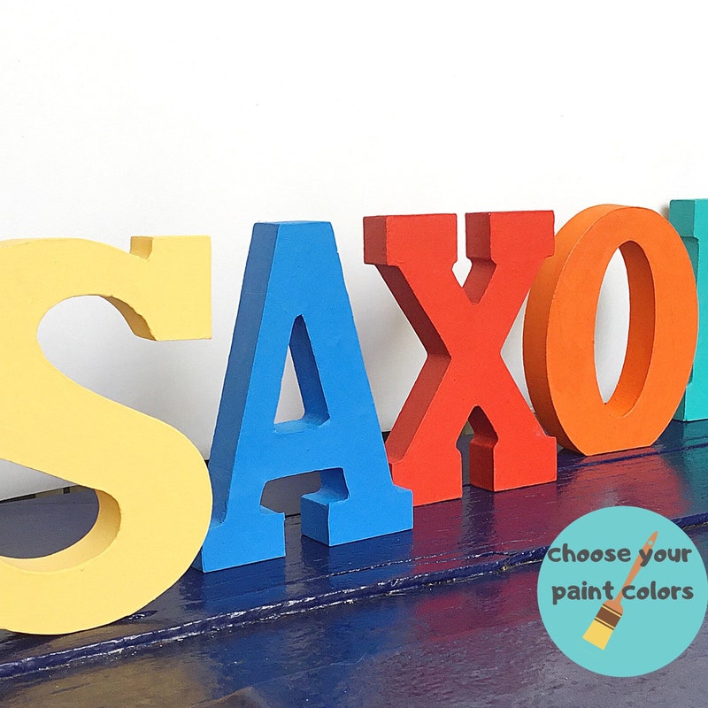Painted Wood Letters - Etsy