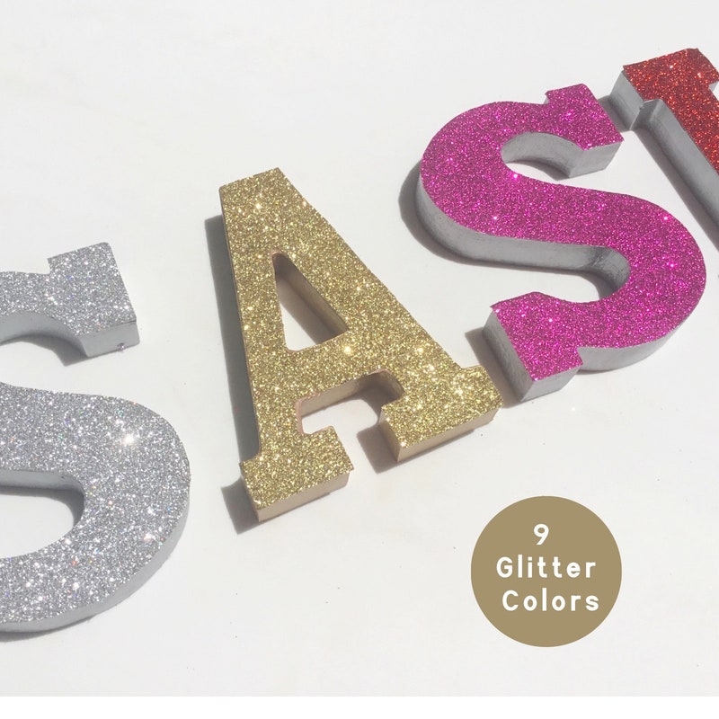 Sparkly Letters - Etsy UK